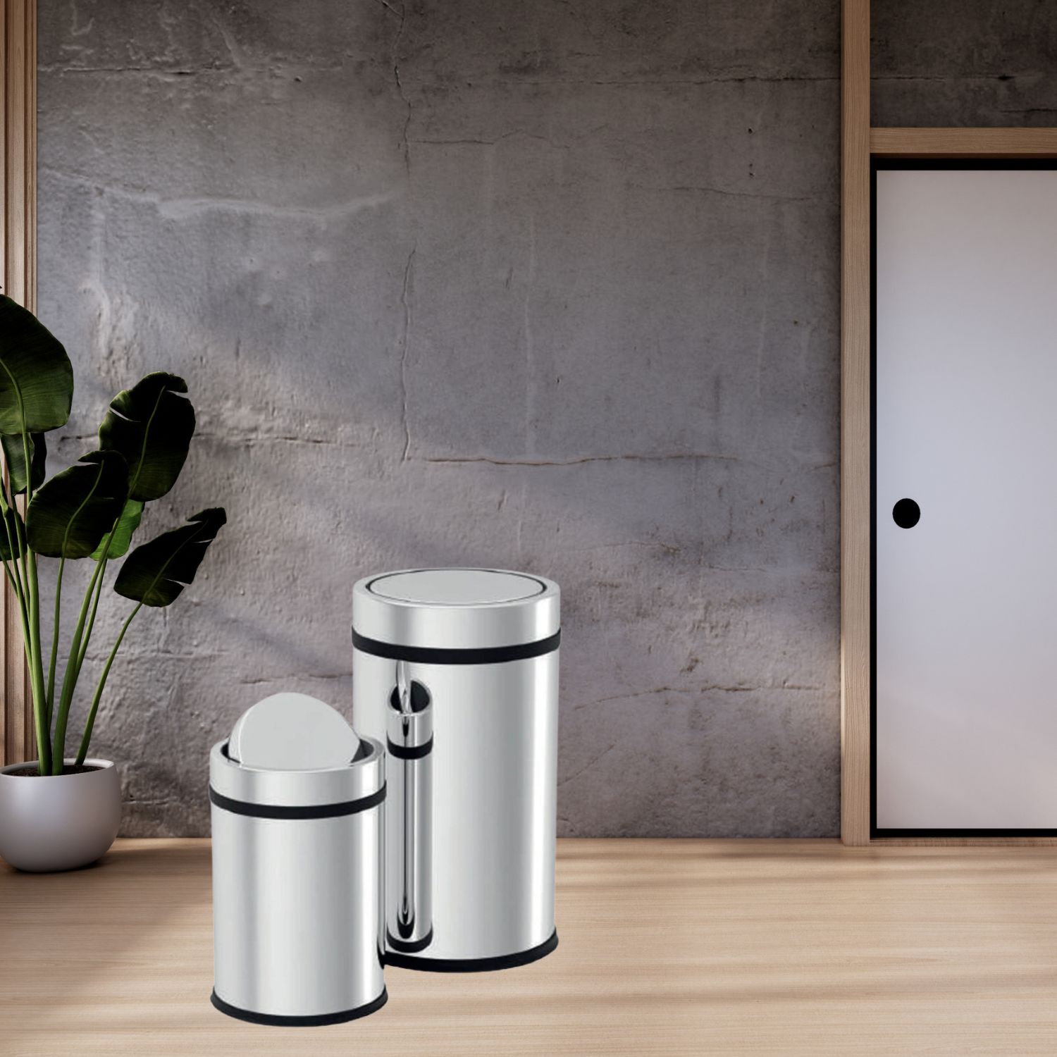 Coș de gunoi, 20 L, din INOX cu capac